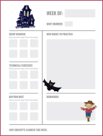 Halloween Lesson Assignment Sheets - WunderKeys
