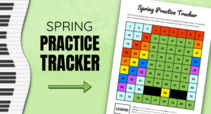 A Spring Printable To Make Kids Practice Piano - WunderKeys