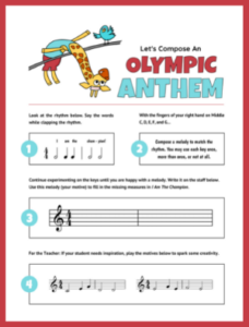 Compose An Olympic Anthem - WunderKeys