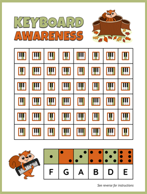 Fall Keyboard Awareness Board Game - WunderKeys