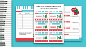 Christmas Tree Practice Printables To Fill December With Music - WunderKeys