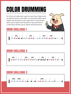 Eighth Note Color Drumming - WunderKeys