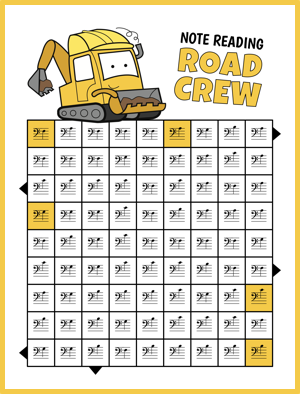 Note Reading Road Crew - WunderKeys