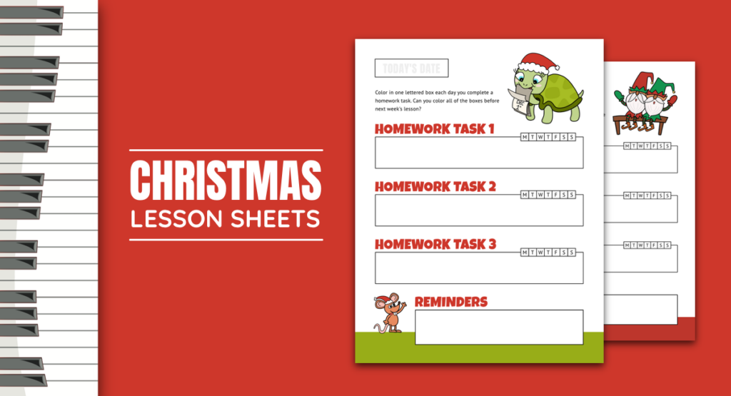 Christmas Piano Assignment Sheets To Kick Off The Season
