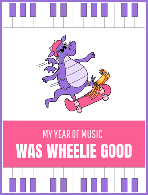 End-Of-Year Piano Photo Props - WunderKeys