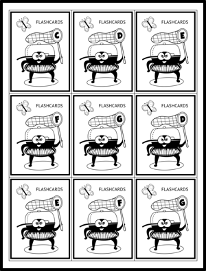 Summer DIY Note Reading Flashcards - WunderKeys