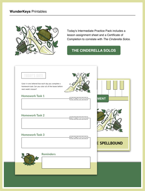 The Cinderella Solos Assignment Sheet Etc - WunderKeys
