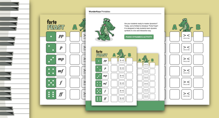A Fun Crocodile-Themed Piano Dynamics Activity