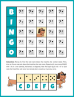 One-Player Note Reading Bingo - WunderKeys