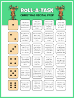 Roll-A-Task Christmas Recital Prep - WunderKeys