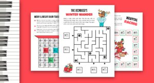 Santa’s Last Lesson Game Pack: Primer Piano Games